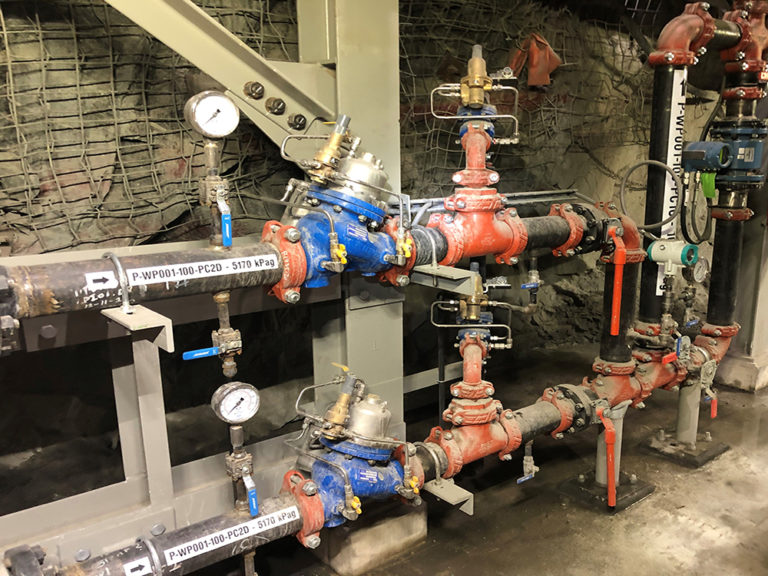 Improved process water management in underground mining - Victaulic